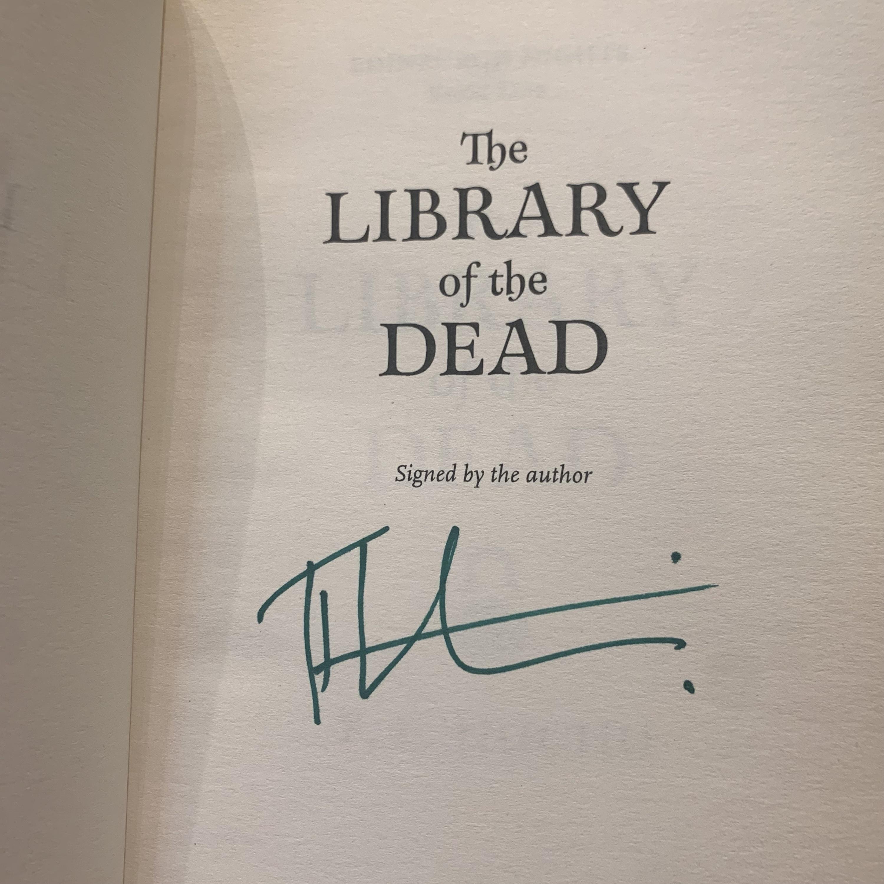The Library of the Dead *SIGNED FIRST EDITION* - Daker Books